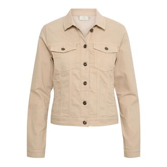 Kaffe Kazelina Jeansjacke - - Jackets - Damen - Beige - S