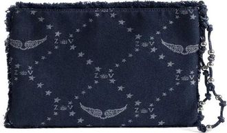 Zadig&Voltaire Femme, Sacs, Bleu, Taille: ONE Size Angel Pouch Denim