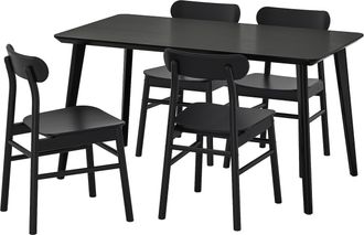 IKEA LISABO / RÖNNINGE Tisch und 4 Stühle