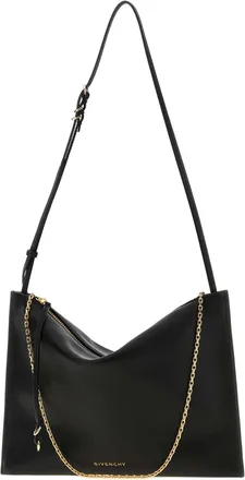 Givenchy Womens Black Leather Voyou Shoulder Bag Borse A Mano