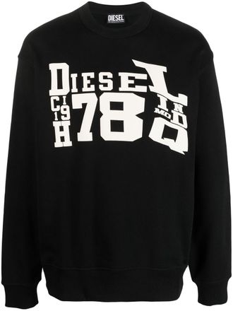 Diesel sweat &agrave; imprim&eacute; graphique - Noir