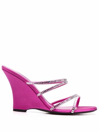 Alev&igrave; mules &agrave; ornements en cristal - Rose