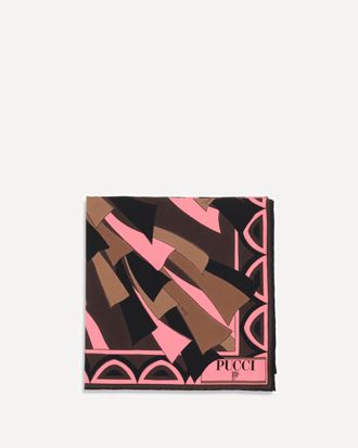 Pucci Baiadera Print Silk Square Scarf Female UNI