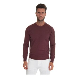 Hindustrie Kaschmir-Mix Slim Fit Pullover - - Knitwear - Herren - Rot - M