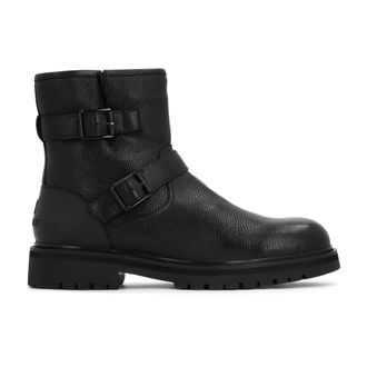 Kazar Schwarze Herrenlederstiefel mit Schnallen und Rei&szlig;verschluss - - Shoes - Herren - Schwarzk - 40 EU