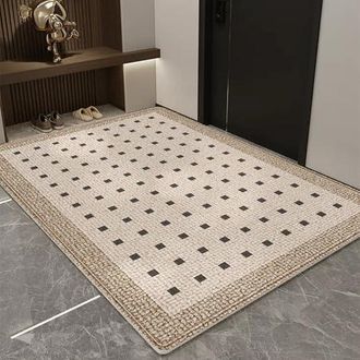Generic Tapis dentr&eacute;e Int&eacute;rieurs, Paillasson Exterieur, Tapis Entree Antid&eacute;rapant, Anti-Poussi&egrave;re, Facile &agrave; Nettoyer, Doux, pour Couloir, Terrasse, Cuisine, B