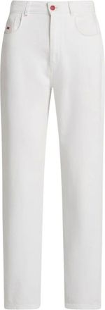 Kiton Femme, Jeans, Blanc, Taille: 42 FR Pantalon Slim en Denim