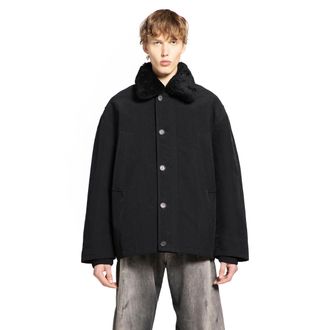 Acne Studios Nylon Shearling Jacket