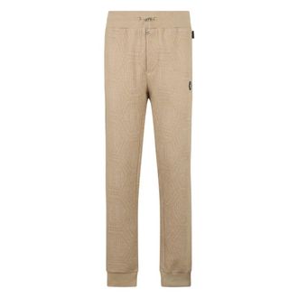 Philipp Plein Jacquard Joggers Monogram - - Trousers - Herren - Beige - S
