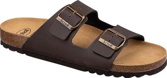 Scholl Herren Julien Sandale, Dunkelbraun, 43 EU