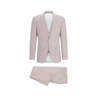 HUGO BOSS Einknopf Sakko - - Suits - Herren - Rosa - M