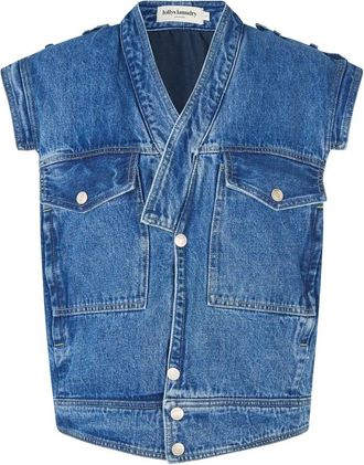 Lollys Laundry SamLL Vest SL Veste - - Jackets - Damen - Blau - XS