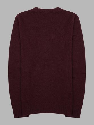 Alysi Merino Wool and Cashmere Sweater - Bordeaux
