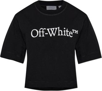 Off-white Femme, Tops, Noir, Taille: 36 FR T-Shirt Logo