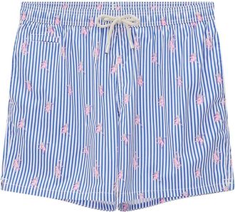 MC2 Saint Barth Homme, Maillots de bain, Bleu, Taille: XL Short de bain ray&eacute; avec motif singe