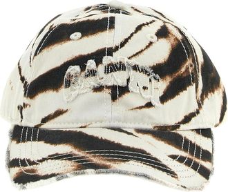 Ganni Femme, Accessoires, Multicolore, Taille: ONE Size Animal Print Cotton Cap