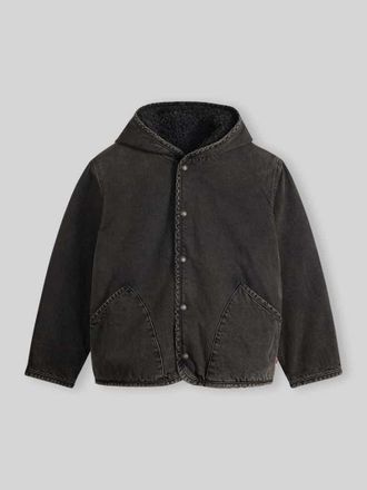 Levi's Loose Fit Jacke aus Denim mit Kapuze und Innenfutter