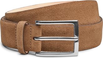 CHARLES TYRWHITT Wildledergürtel - Tabakbraun