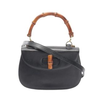 Gucci Pre-owned Bamboo Leder 2-Wege-Tasche - - Pre-owned - Damen - Schwarzk - ONE SIZE