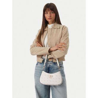 Guess Handtasche Guess Emelie Logo HWGP99 28180 Creme