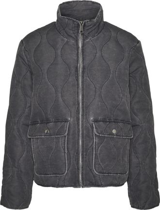 Vero Moda Damen VMLEA Short Jacket Boo Steppjacke, Asphalt, XL