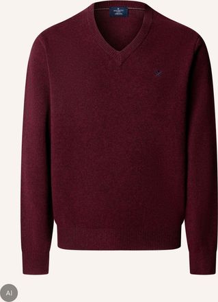 Hackett Pullover Lambswool V Neck rot