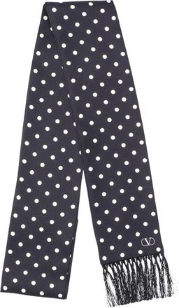 Valentino Garavani Polka Dot Silk Scarf