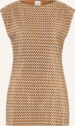 Calvin Klein Blusentop Mit Plissees braun