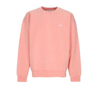 Obey Shell Pink Leichter Rundhals-Sweatshirt - - Sweatshirts & Hoodies - Herren - Rosa - L