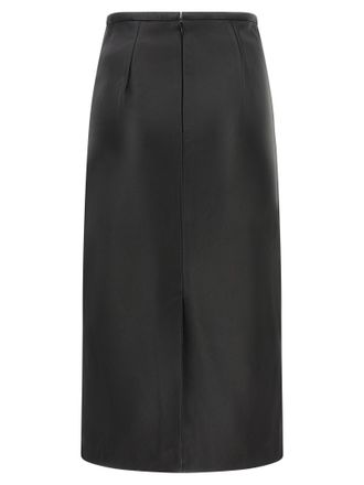 Co Lambskin Pencil Skirt - Black