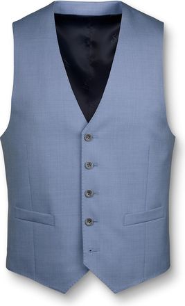 CHARLES TYRWHITT Ultimative Performance-Anzugweste aus Sharkskin-Gewebe - Hellblau