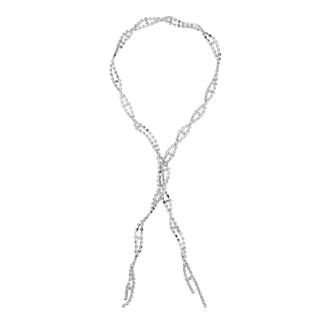 Balenciaga Halskette mit schimmernden Kristallen - - Accessories - Damen - Grau - ONE SIZE