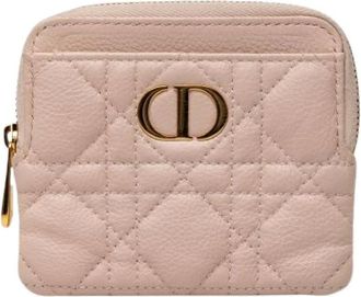 Dior Porte-monnaie matelass&eacute; Pre-owned - Femme - Pre-owned - Rose - Taille: ONE Size