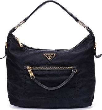 Prada Crossbody Bags - Tessuto Front Pocket Tote - Gr. unisize - in Schwarz - f&uuml;r Damen
