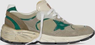 Golden Goose Baskets Running Dad White/Taupe/Green