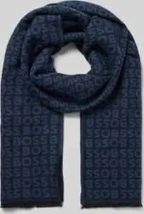 HUGO BOSS Schal mit Logo-Jacquardstruktur