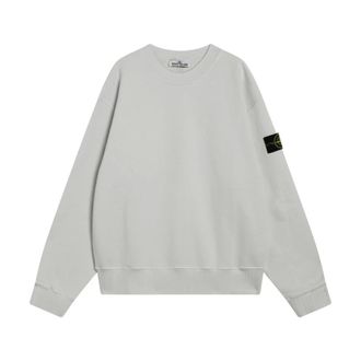 Stone Island Homme, Sweatshirts et sweats à capuche, Gris, Taille: 2XL Felpa Girocollo