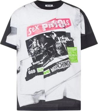 Moschino unisex, Tops, Multicolore, Taille: L Summer of Sound T-shirt