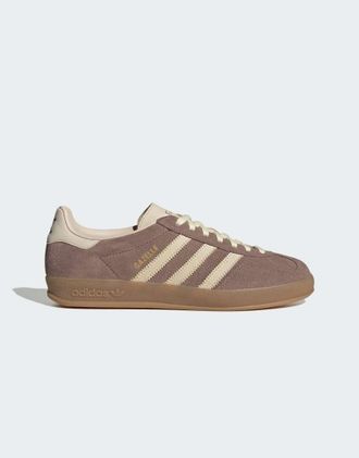 adidas Originals Gazelle Indoor - Baskets - Marron p&acirc;le/vanille chaud