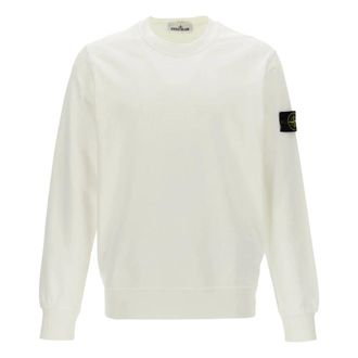 Stone Island Wei&szlig;e Rippstrickpullover Lunette Stil - - Knitwear - Herren - Wei&szlig; - XL