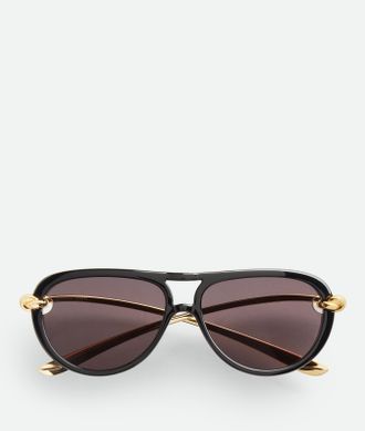 Bottega Veneta Knot Aviator Sonnenbrille - Bottega Veneta