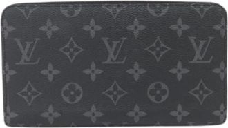 Louis Vuitton Portefeuille Long Monogram Eclipse Pre-owned - Homme - Pre-owned - Noir - Taille: ONE Size