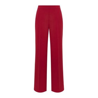 Maliparmi Maliparmi - Pantalon en cr&ecirc;pe Sabl&eacute; - Femme - Pantalons - Rouge - Taille: 38 FR