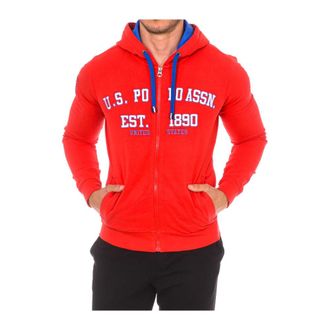 U.S.Polo Association Kapuzenpullover mit Rei&szlig;verschluss - - Sweatshirts & Hoodies - Herren - Rot - S