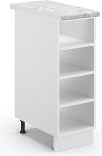 Vicco Etag&egrave;re de Cuisine Fame-Line, Blanc/Blanc, 30 cm, PT Marbre