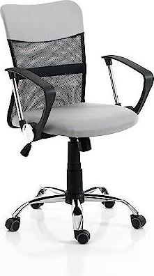 Wink Design Kemah Bürostuhl, Metall, Grau, Schwarz, Chrom, H90/100 x 58 x 57 cm