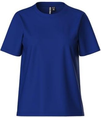 Pieces Pieces Pcria SS Solid Tee Noos BC T-Shirt, Mazarin Bleu, XL Femme