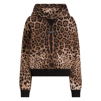 Dolce & Gabbana Hy13M LEO NEW Kapuzenpullover - - Sweatshirts & Hoodies - Damen - Braun - S