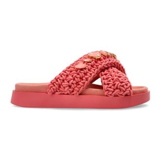 INUIKII Femme, Chaussures, Rose, Taille: 40 EU Woven Slides