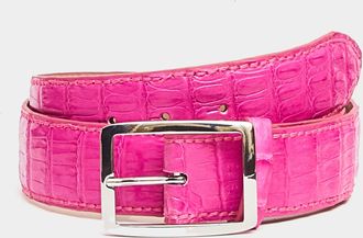 Reptiles House Myst - Krokodilschwanzgürtel - Fuxia